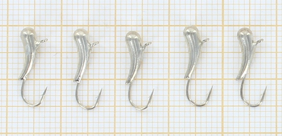 Tungsten Ice Fishing Jigs - Marmooska Winter Jig Heads (Hook #14 ...