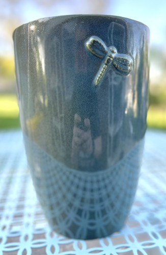 Ardco Green Dragonfly Vase | eBay
