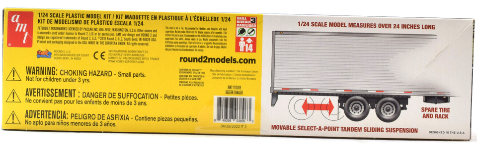 AMT Reefer Semi Trailer 1:24 Scale Plastic Model Kit 1170 | eBay