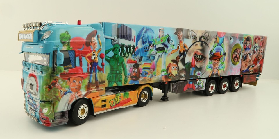 WSI 01-3702 DAF XF SSC 4x2 Truck with Reefer Trailer Toy Story Eisinger ...