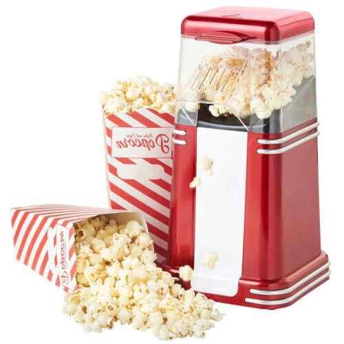 Hot Air Popper Popcorn Maker With Popcorn Boxes For Home,, 47% OFF