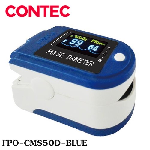 CONTEC FPO-CMS50D-BLUE Fingertip Pulse Oximeter Non-Invasive Finger ...