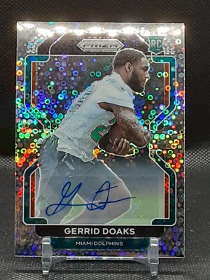 GERRID DOAKS 2021 PRIZM SILVE DISCO AUTO ROOKIE DOLPHINS CINCINNATI ...