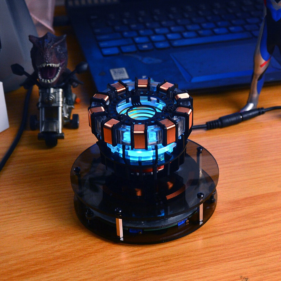 Marvel cartoon Tony Stark Arc Reactor MK1/2 LED Model Magnetic ...
