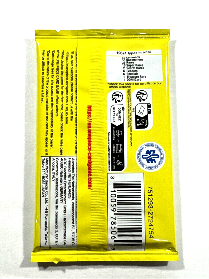 500 Years In The Future Booster Pack One Piece Card Game OP07 English ...