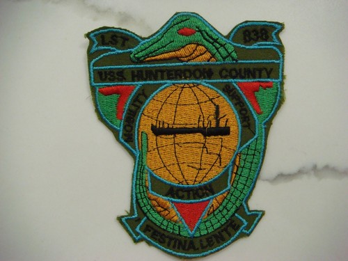 USS HUNTERDON COUNTY LST-838 TANK LANDING SHIP, VIETNAM WAR PATCH | eBay