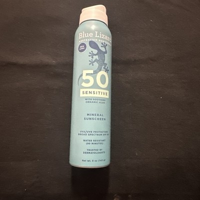 Blue Lizard Mineral Sunscreen Sensitive SPF 50 + Spray 5.5 oz | eBay