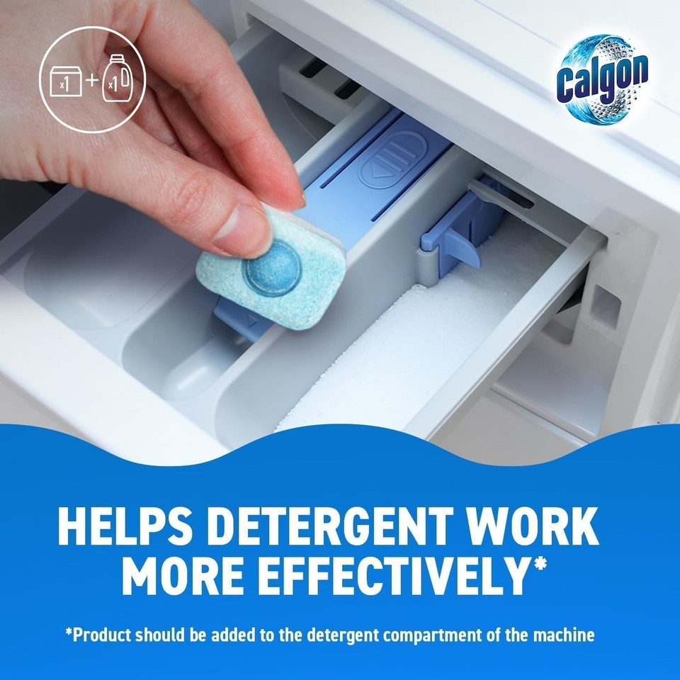 Calgon Washing Machine Tablets - 4-in-1 Deep Clean - 75 Count XL Pack ...