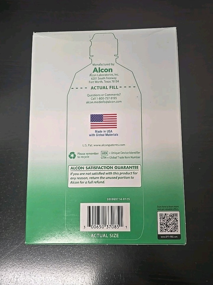 Opti-Free PureMoist Contact Lens Solution – 16 oz. (2-Pack) with 2 Lens ...