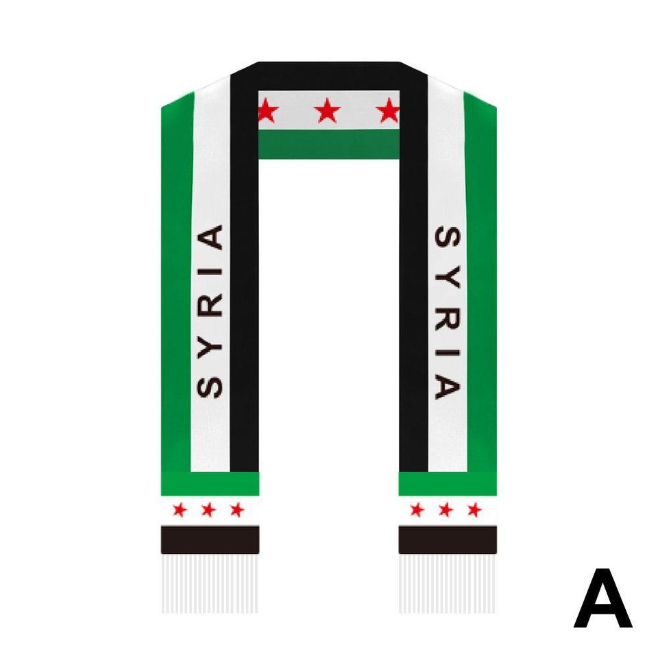 Syria Syrian Country Lightweight-Flag Printed Knitted Style Scarf New ...