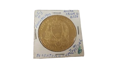 City of Philadelphia 1976 Bicentennial Coin mayor frank L rizzo Golden ...