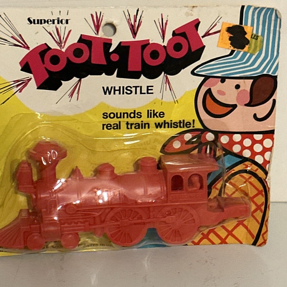 vintage superior toot-toot plastic Train whistle 1976 NEW OLD STOCK | eBay