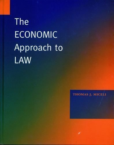 Economic Approach to Law by Thomas Miceli (2003, Hardcover) for sale ...