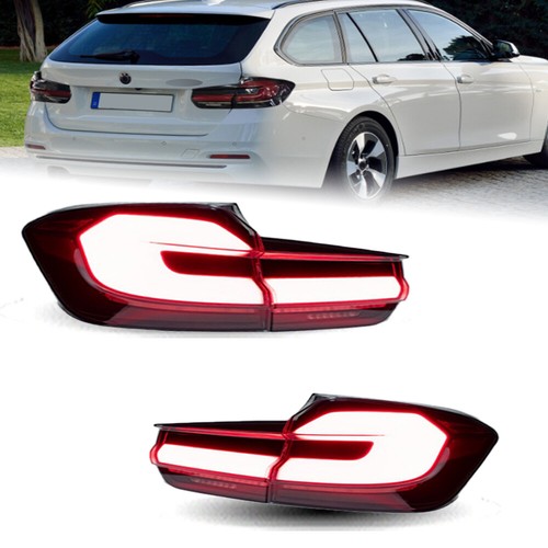Red LED Tail Lights Sequential Turn Signal Rear Lamp For BMW 3 Series ...