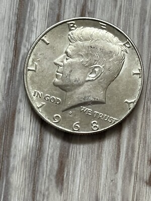 1968 D Kennedy Half Dollar 40% Silver Choice BU US Coin See Pics D180 ...