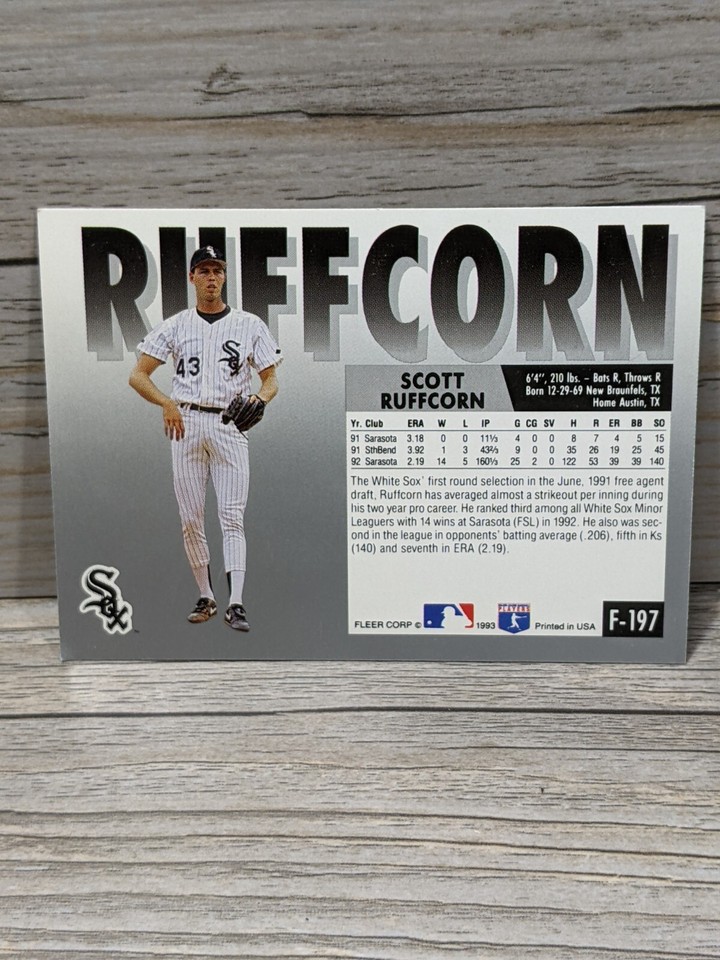 1993 Fleer Final Edition Baseball Card #197 Scott Ruffcorn | eBay