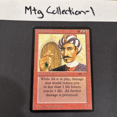 Magic The Gathering MTG ALI FROM CAIRO Arabian Nights LP Lightly Played ...