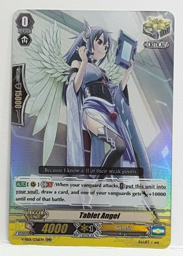 Bushiroad Cardfight Vanguard Tablet Angel V-SS01/036EN RR (Genesis) | eBay