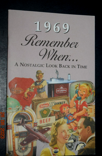 VINTAGE, "1969 REMEMBER WHEN - Look Back in Time," Booklet, 12 Pages ...