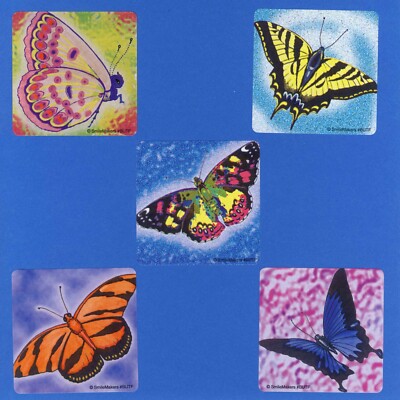 75 Butterflies - Large Stickers - Party Favors - Rewards | eBay
