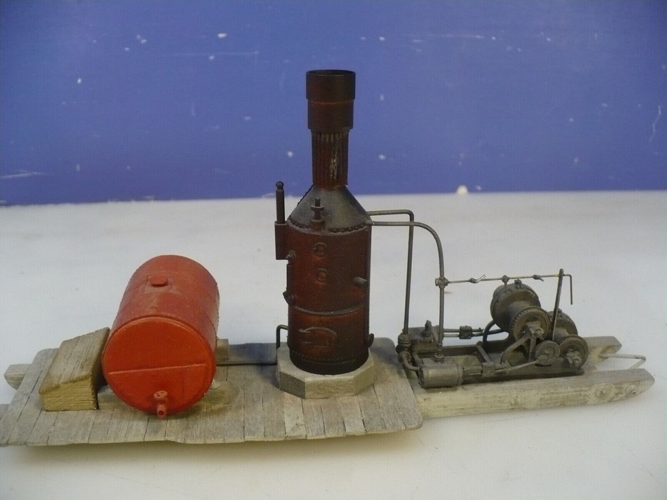 O Scale Logging Skidders Donkey Steam Engine Weathered Painted Built | eBay