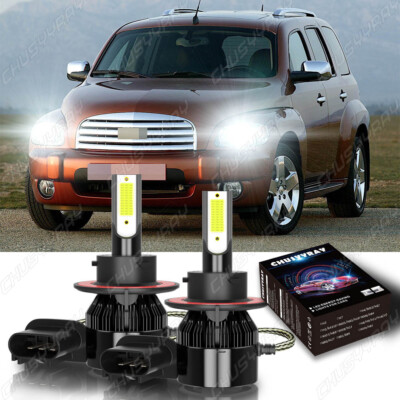 For Chevy HHR 2006-2010 2011-2PC 6000K White LED Headlight High/Low ...