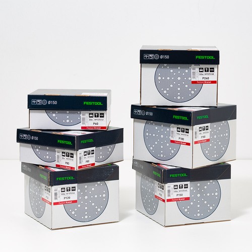 Festool StickFix Schleifscheiben-Set Granat Ø 150 mm | K60 - K240 | 500 ...