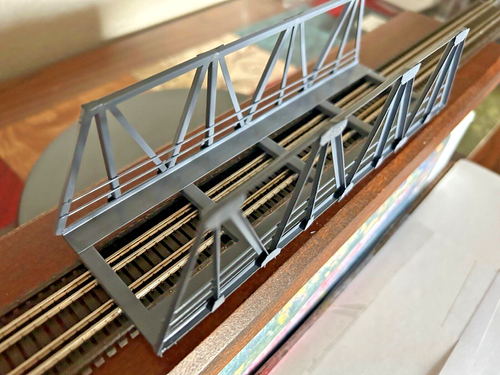 50ft " METAL " SINGLE TRACK THRU TRUSS GIRDER BRIDGE - HO Scale ...