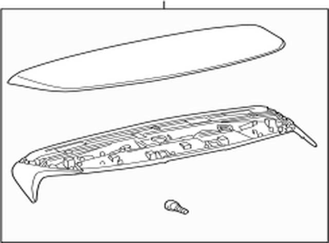 76085-48123-c0 Toyota Spoiler Sub-assy Rear 7608548123C0 Genuine OEM ...