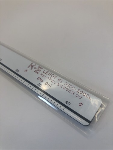 Vintage KEUFFEL ESSER K+E Leroy Template Lettering Guide 61 0300-100CL ...