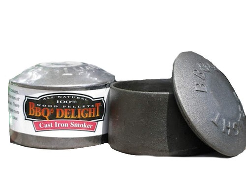 BBQ Smoker Cast Iron Pot for Smoking Pellets | eBay