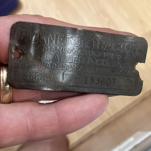 Planet JR Tractor Brass Name Plate Tag Emblem | eBay