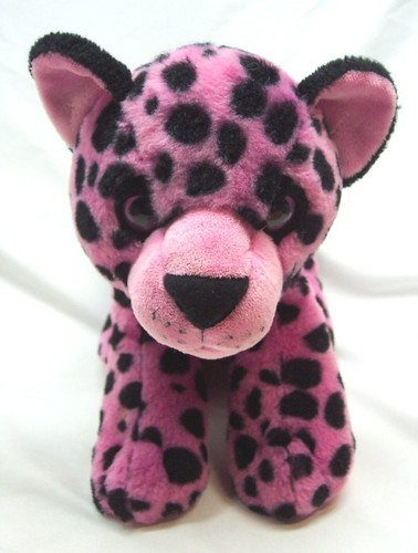 The Petting Zoo VERY SOFT PINK LEOPARD CAT 12" Plush Stuffed Animal TOY ...