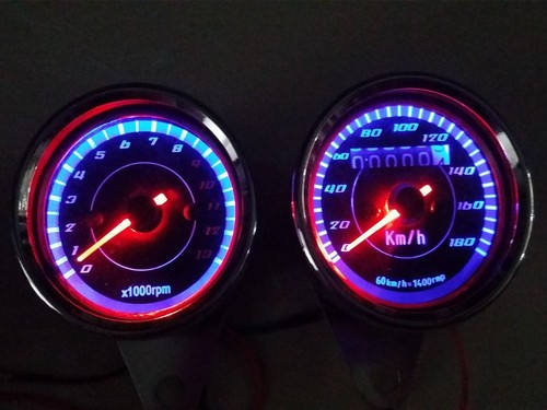 Custom Motorcycle Odometer+ EFI Tachometer Speedometer Speedo meter ...