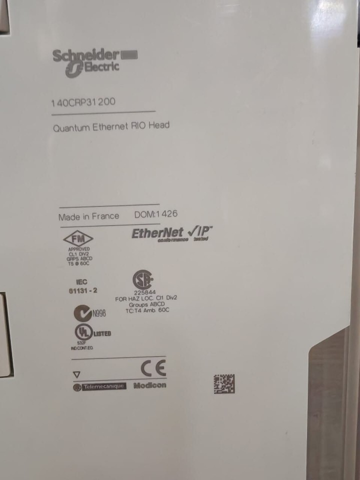 Schneider Electric 140CRP31200 Quantum Ethernet Rio Head | eBay