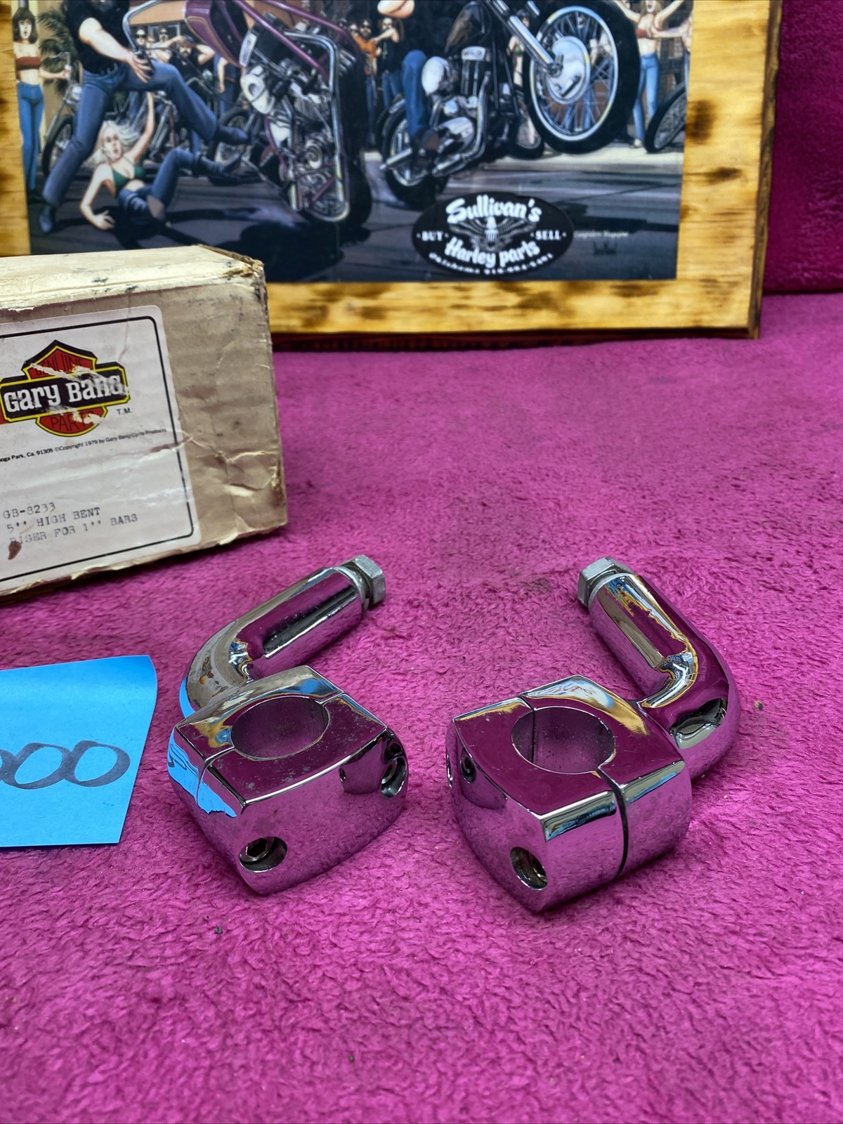 Harley Chopper Vintage Springer Glide Handle Bar Riser Risers Aee Sb&f ...