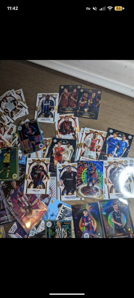Job lot football trading cards x80 | eBay UK
