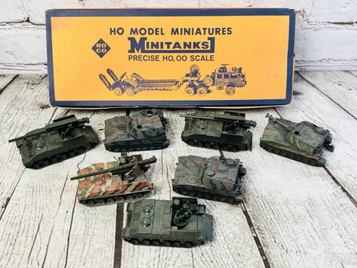 Vintage Roco Minitanks DBGM HO 1:87 Lot of 7 - WWII Tanks For Parts ...