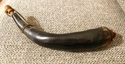 Authentic Buffalo horn Black Powder Horn | eBay