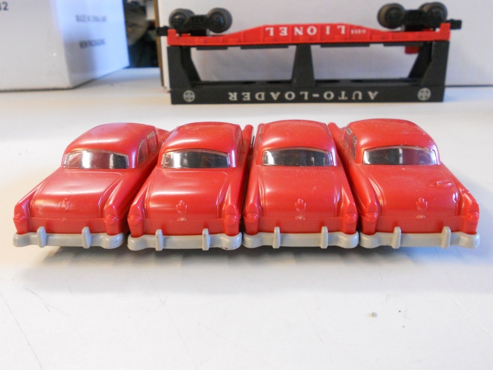 Lionel 6414 Evans Auto Loader w/ 4 Red Premium Cars, Reproduction Box ...