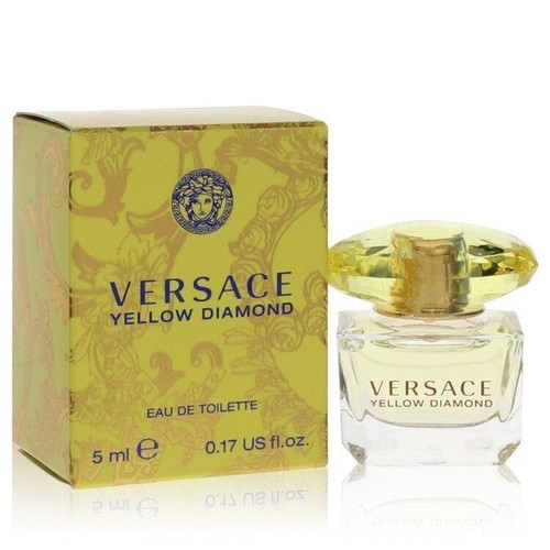Versace Yellow Diamond Perfume By Versace Mini EDT 0.17oz/5ml For Women ...