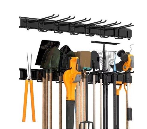 Sttoraboks 51" Garage Tool Storage Steel Rack, Wall Mounted with 8 ...