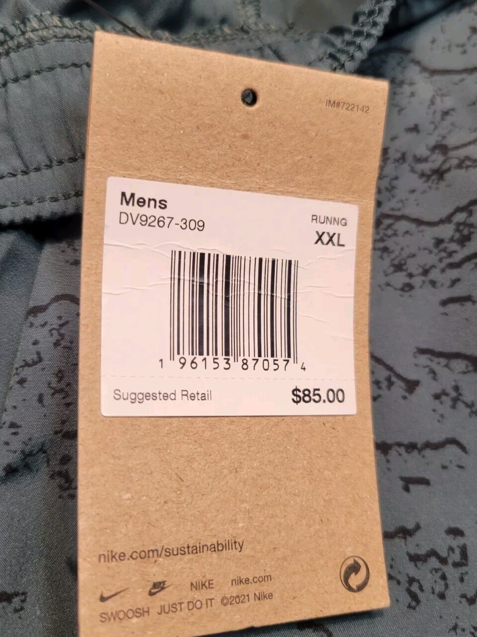 Nike Running Mens Dri-Fit Challenger Woven Pants Faded Spruce DD4894 ...