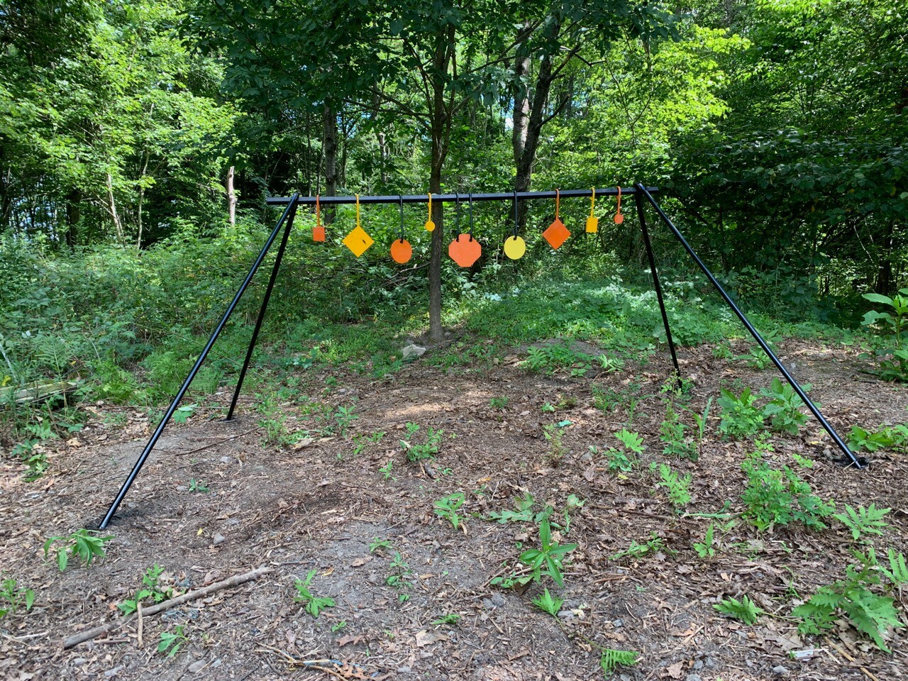 Big Ding XL AR500 Target 1" Pipe Stand - 4 Brackets 4 - 6" Hooks | eBay