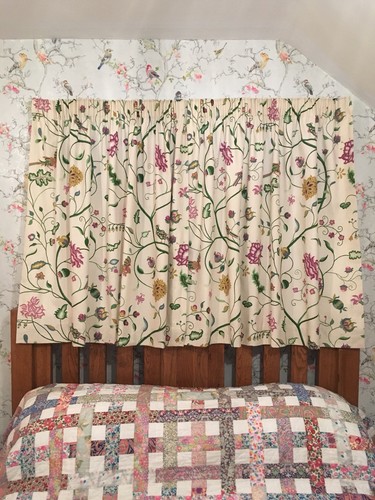 Sanderson Curtain Fabric Design "ranee" 5.3 Metres Plum and Linen ...