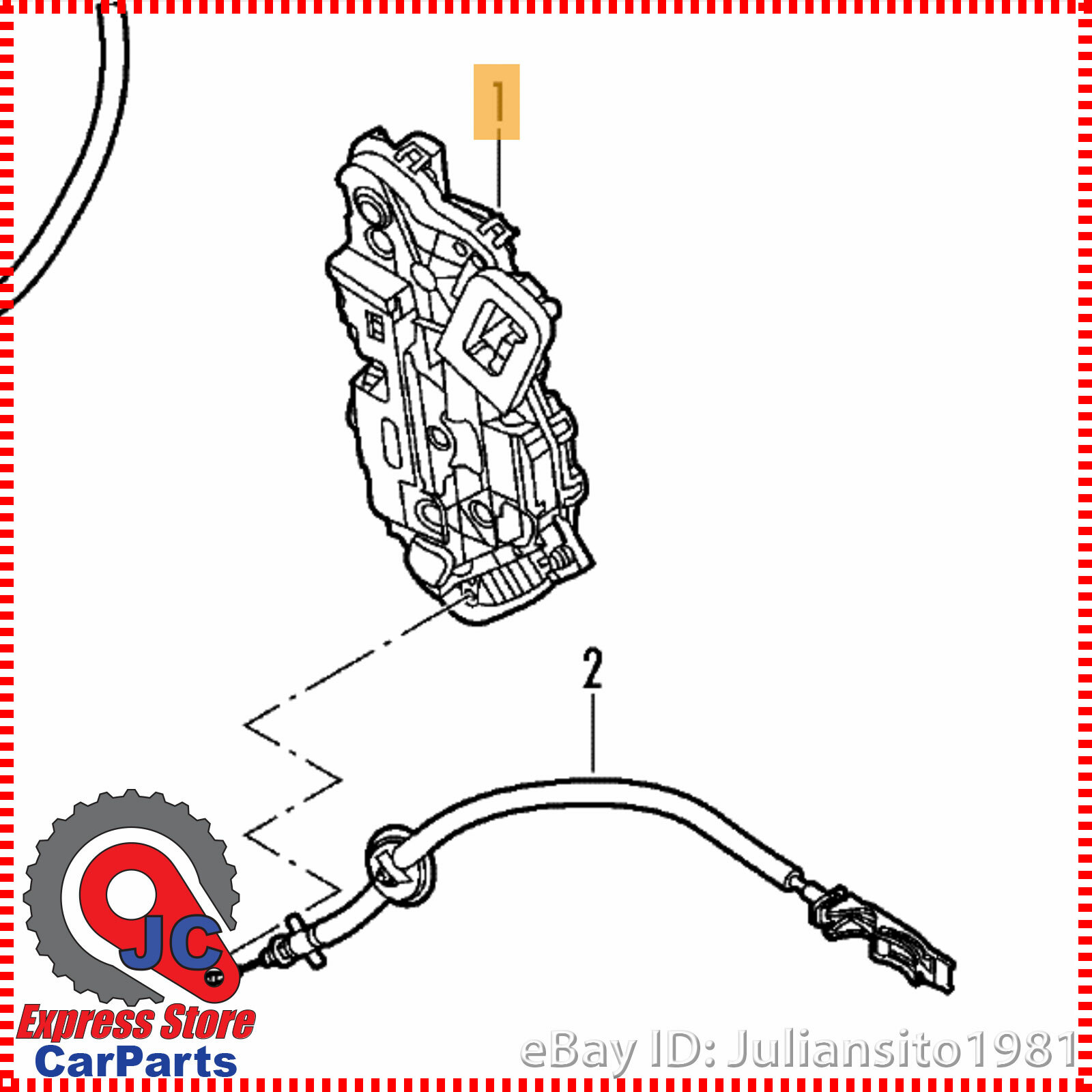 Buy Genuine OEM Door Lock Actuator Motor for Volkswagen 17A837016 ...