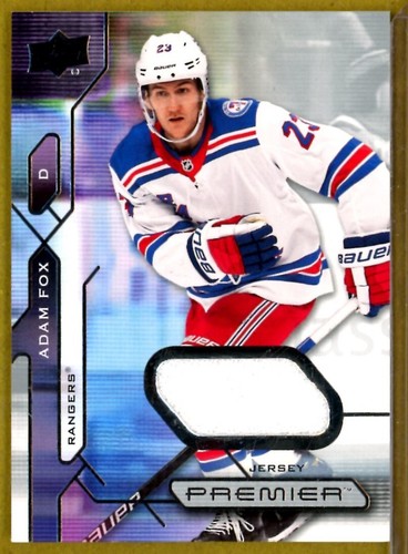2021-22 Upper Deck Premier Jerseys #48 Adam Fox - New York Rangers | eBay