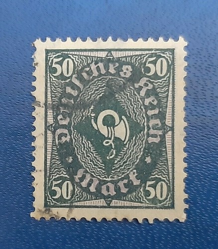 Germany Stamps Deutsches Reich Posthorn 50 Mark Mi. Nr. 209 (18076) | eBay