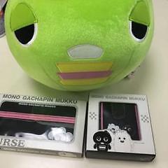 Gachapin Mook Round Stuffed Animal Long Wallet Bi-Fold Wallet Card Case ...