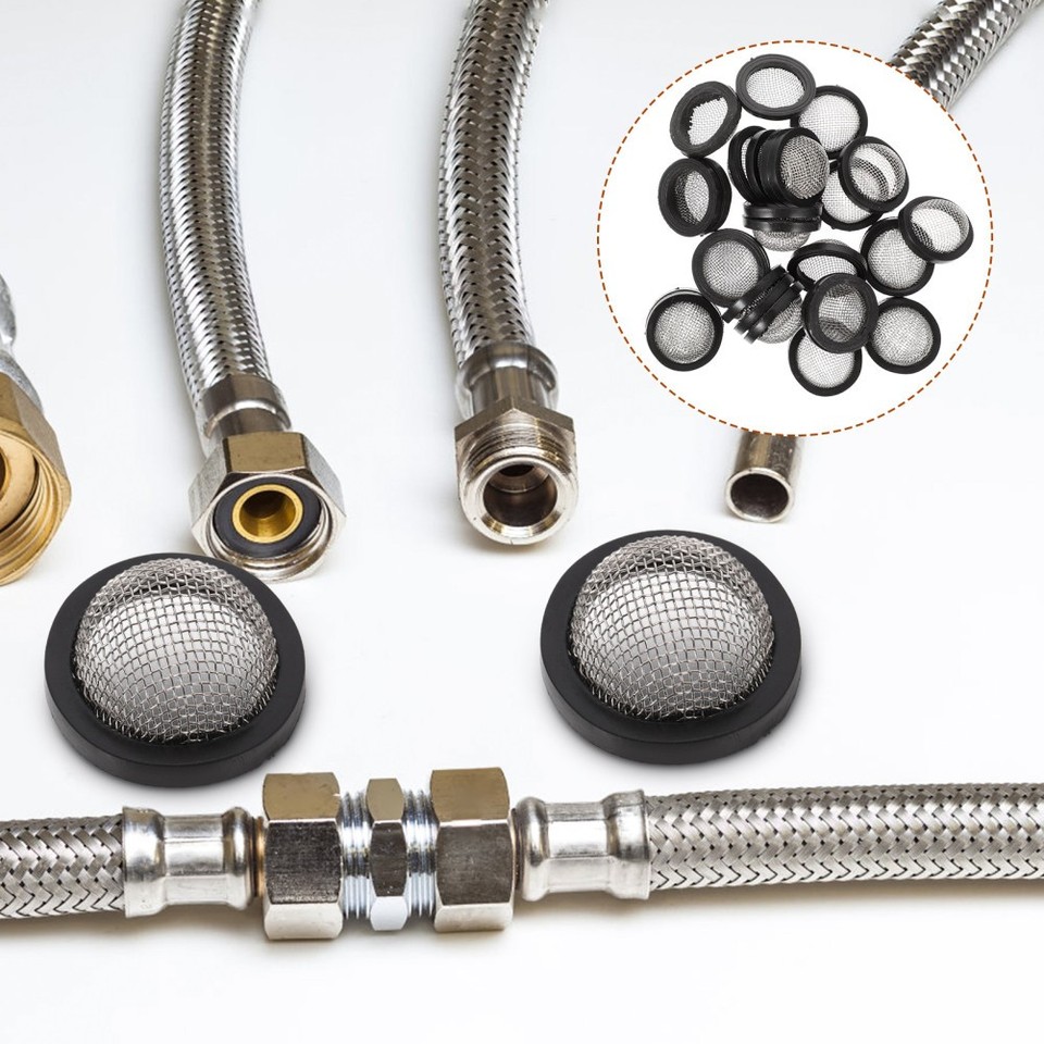 30 Pcs Stainless Steel Rubber Filter Hose Washers For Hose Water System ...